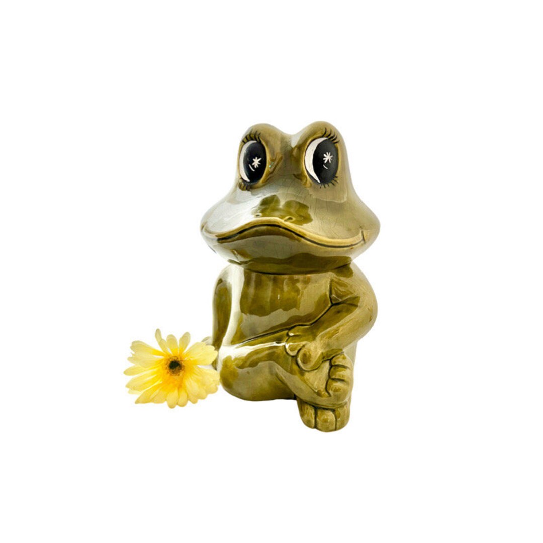 Vintage Neil the Frog Ceramic Cookie Jar / 1970's Sears Neil the Frog ...