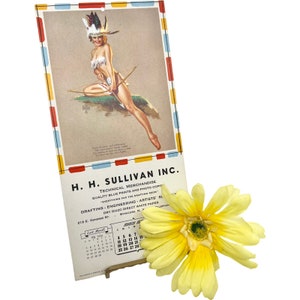 Vintage Earl Moran Pinup Girl Calendar Card / RARE Earl Moran Pinup ...