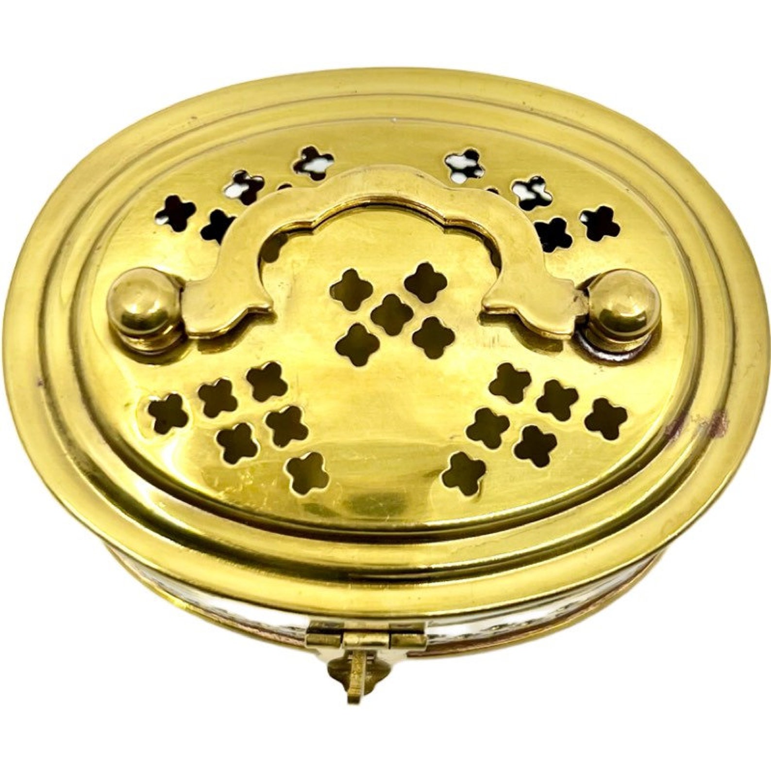 Vintage Solid Brass Cricket/trinket Box by Andrea by Sadek / - Etsy