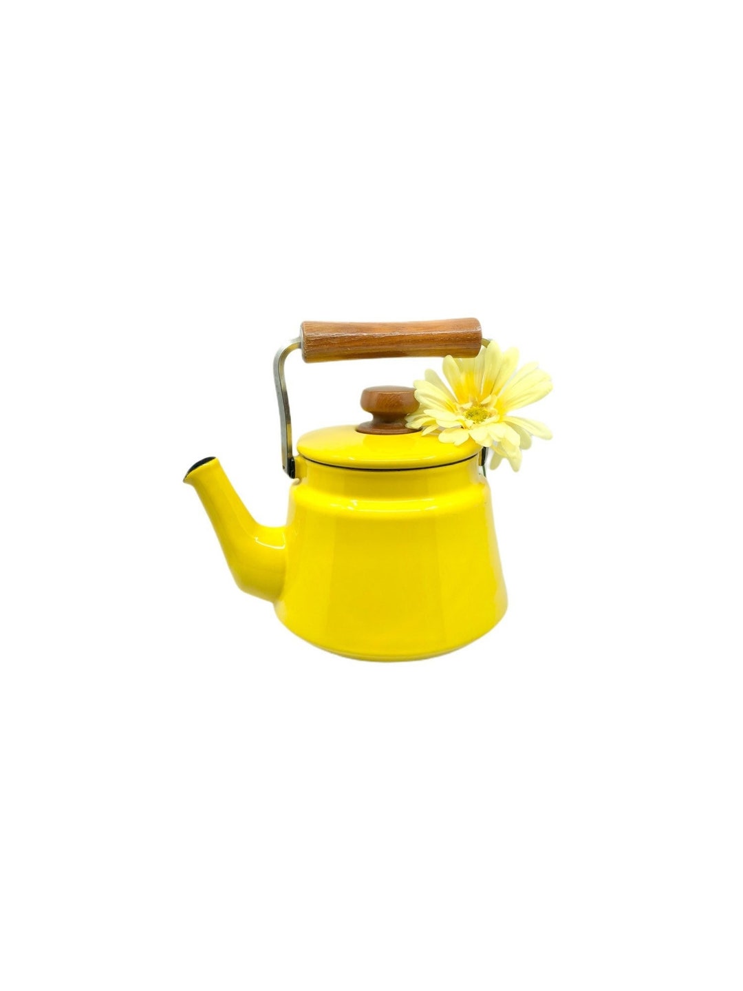 RARE Vintage Yellow Dansk Kobenstyle IHQ Enamelware Kettle / Yellow ...
