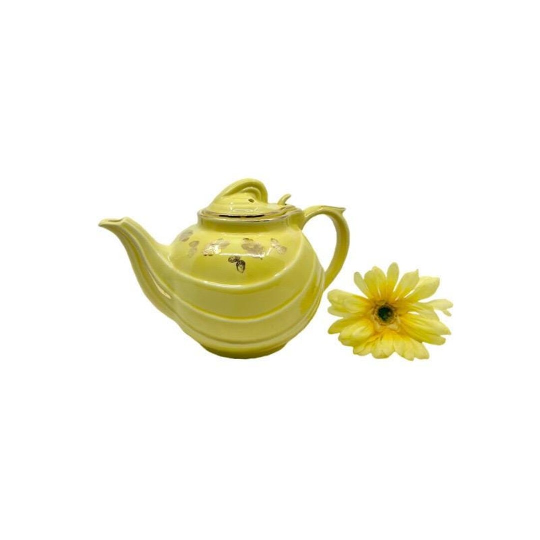 Vintage Hall USA Yellow 6 Cup Teapot #0799 / 1940’s Hall Canary Yellow ...
