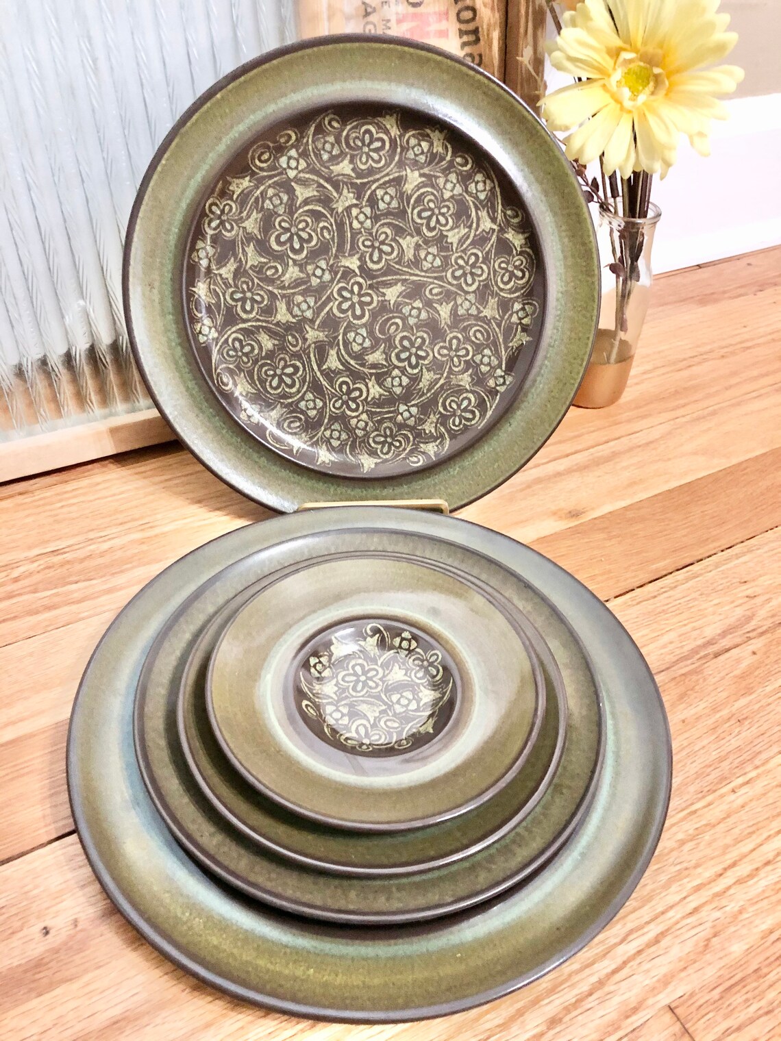 Vintage Franciscan Madeira Stoneware Dinnerware 28 Piece Set - Etsy