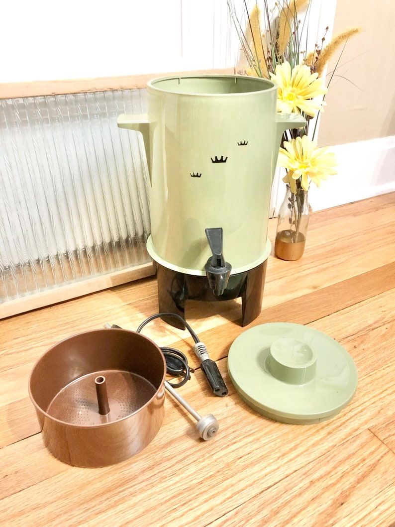 Vintage Regal Green Poly Perk 10-20 Cup Automatic Percolator / - Etsy