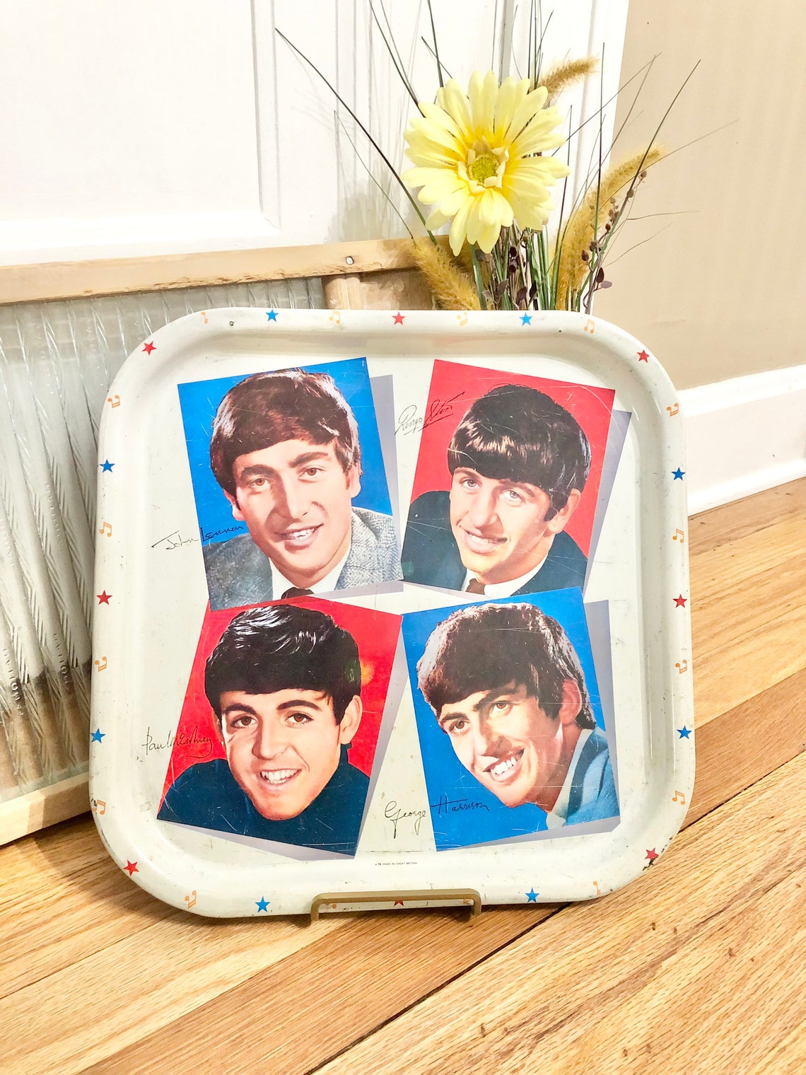 Vintage SET of 2 Original SIGNED 1960's Beatles Tin Trays - Etsy