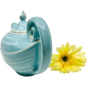 Vintage Blue Hall USA 6 Cup Teapot / 1940s Hall Light Blue Tea Pot ...