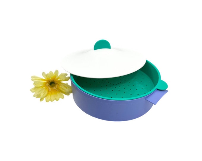 Vintage Tupperware Micro 3 Piece Steamer/microwave Rice and Vegetable ...