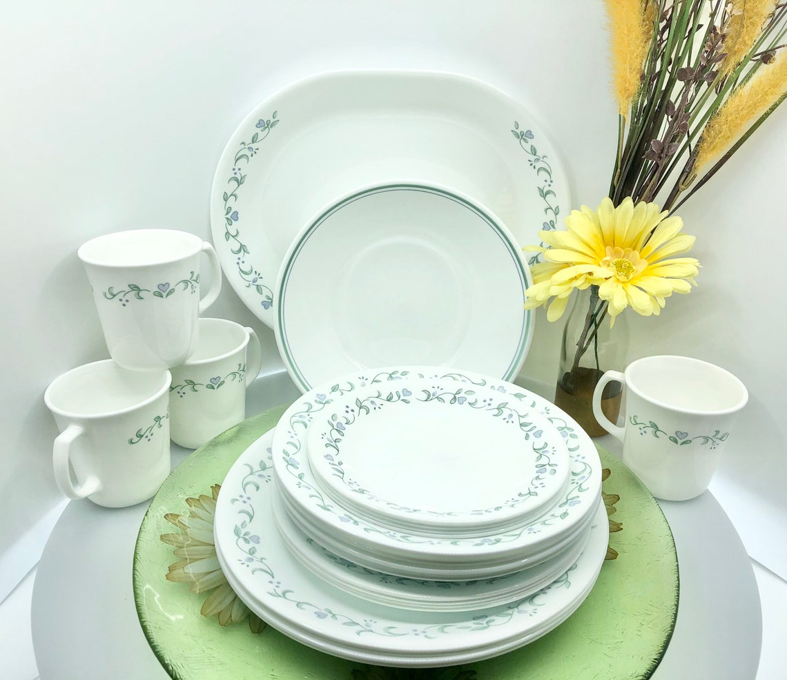 Vintage Corelle/Corning Country Cottage Dinnerware 22 Piece | Etsy