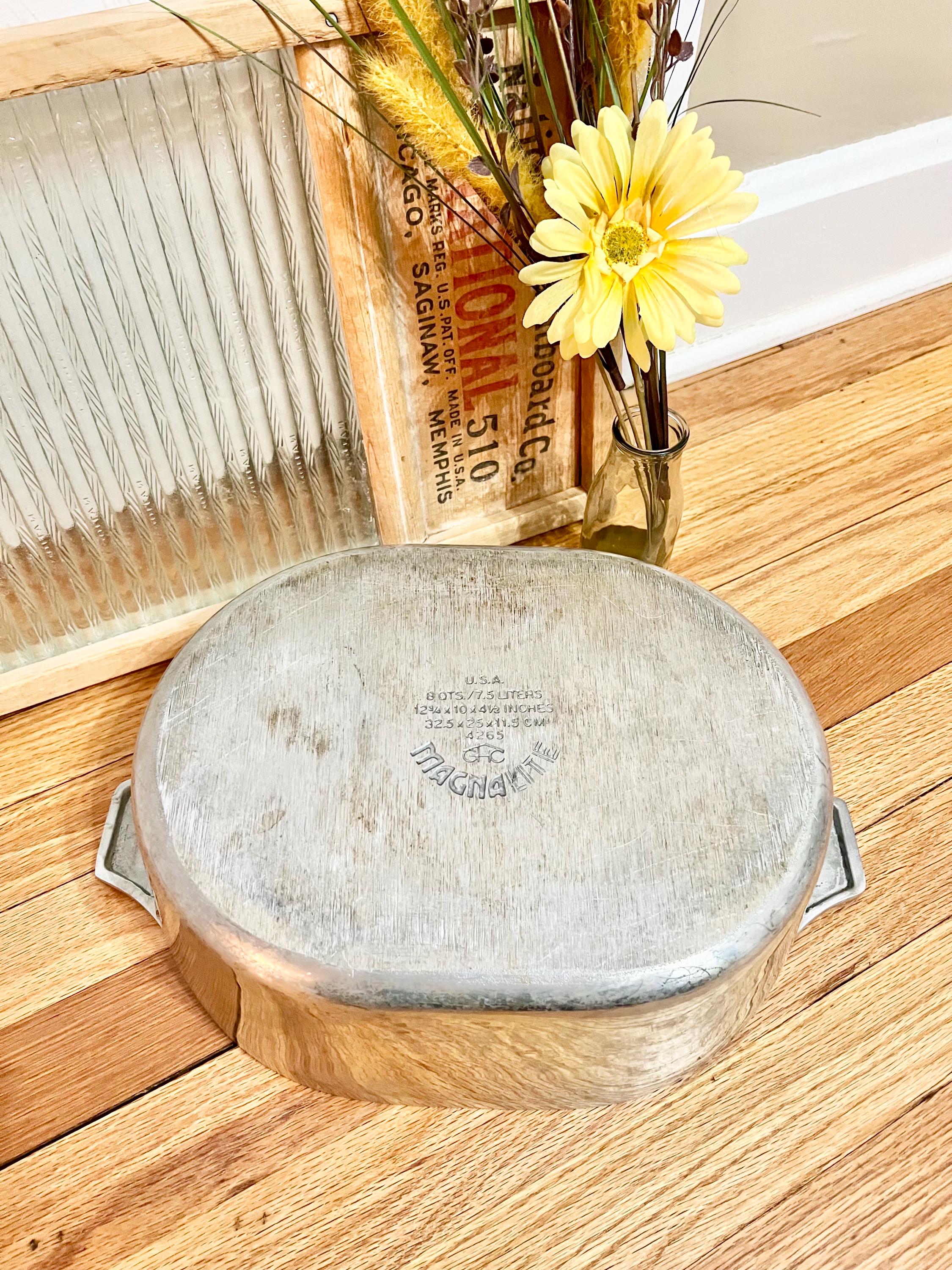 Vintage Wagner Ware Magnalite Oval Roaster With Lid and Trivet - Etsy