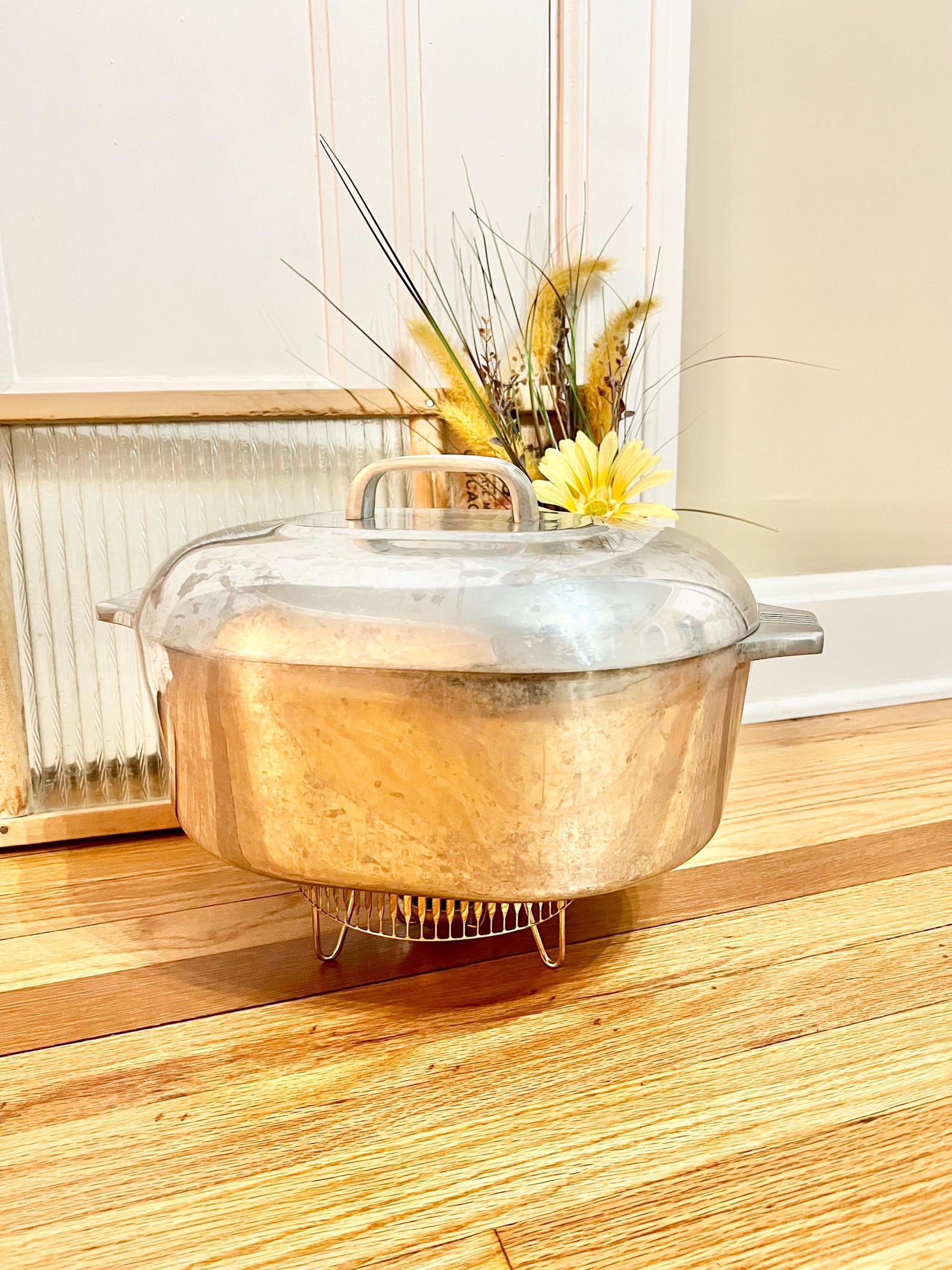 Vintage Wagner Ware Magnalite Oval Roaster With Lid and Trivet - Etsy