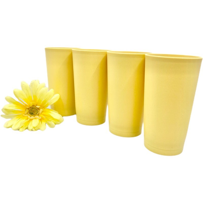 Vintage SET of 12 Tupperware Harvest Gold Cups / Stackable - Etsy