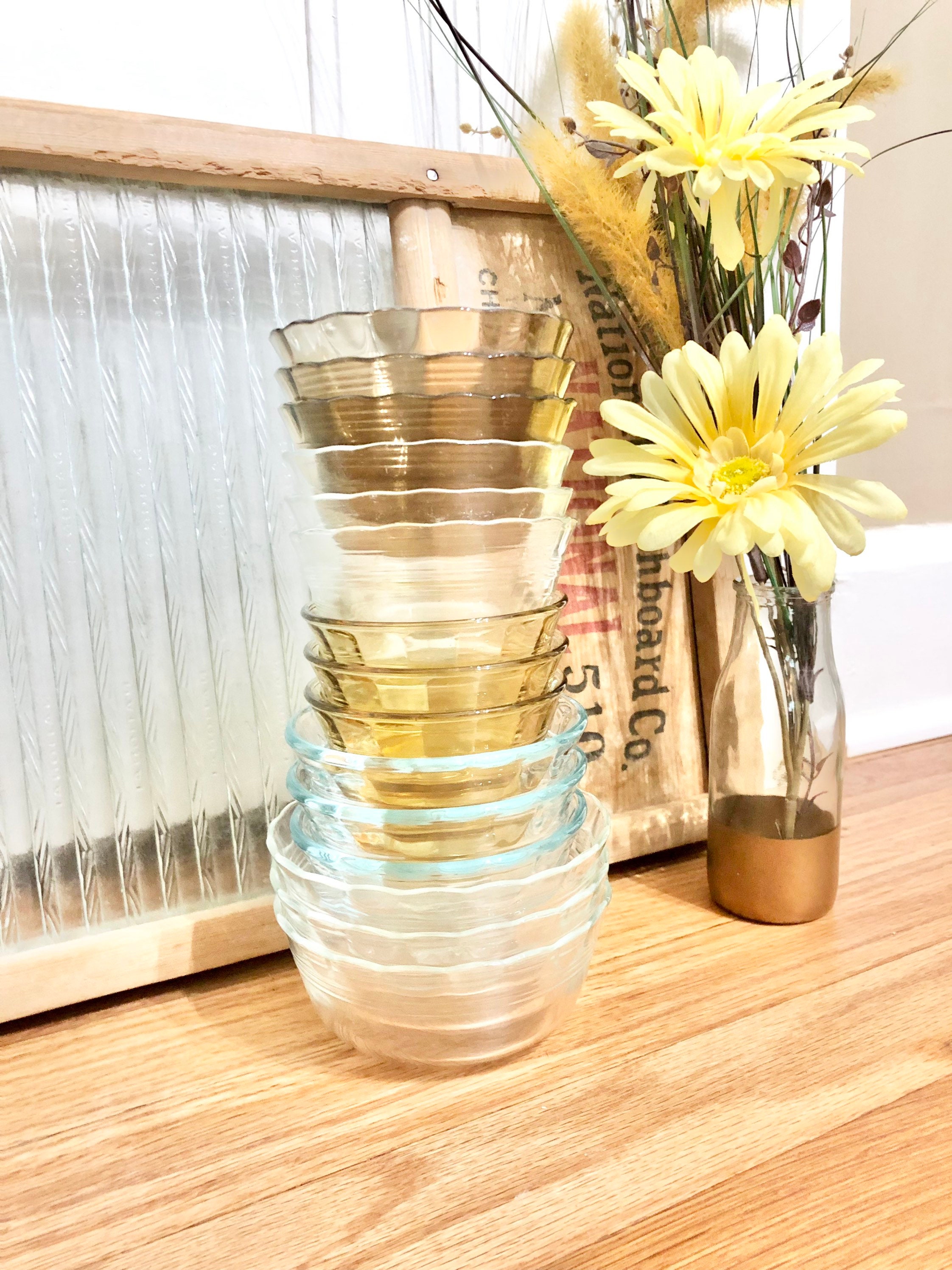 Vintage Pyrex Glass Ramekins/Custard Cups SET of 3 / Vintage | Etsy