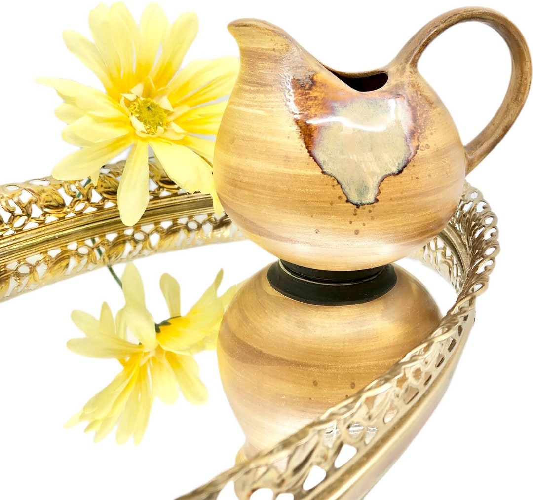 Vintage Sango Splash Handled Creamer / Sango Splash Ceramic/clay Coffee ...