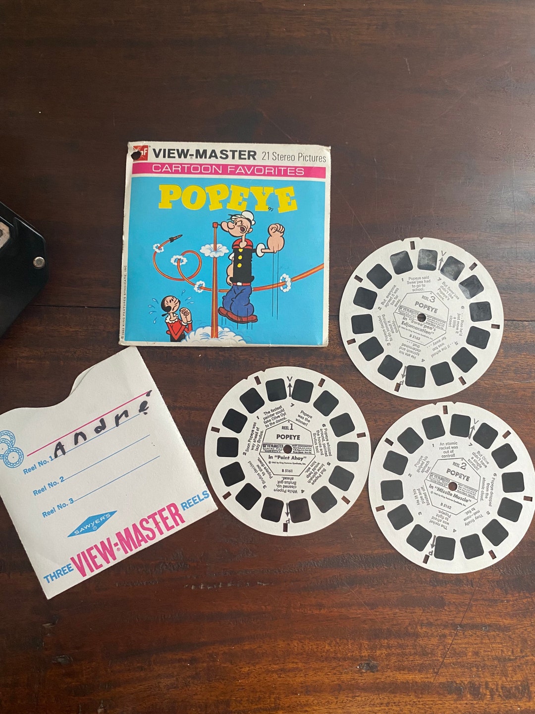 1962 Popeye View Master Reels - Etsy