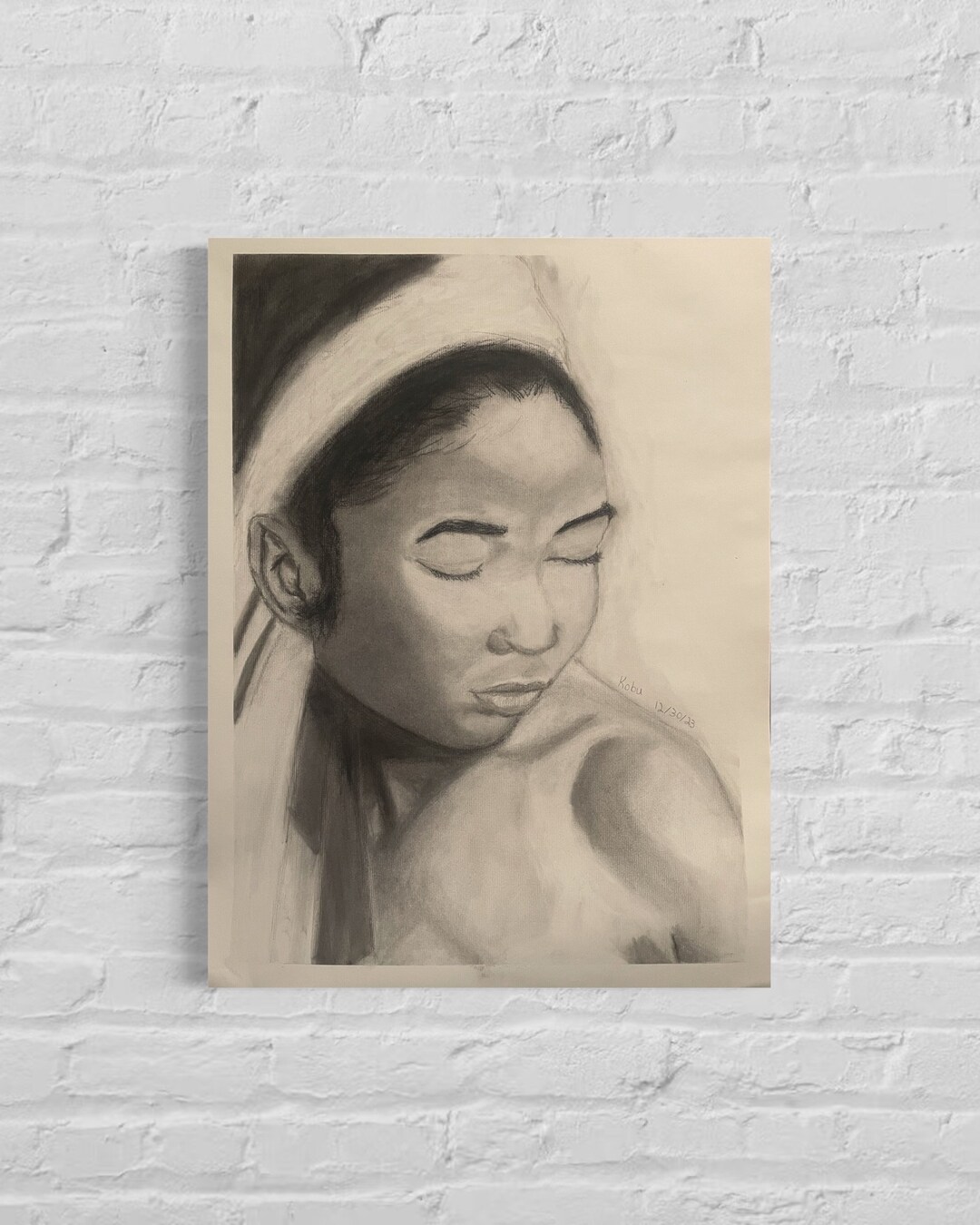 Deserving of Freedom Artwork Charcoal Drawing (18x24in) - Kobu the ...