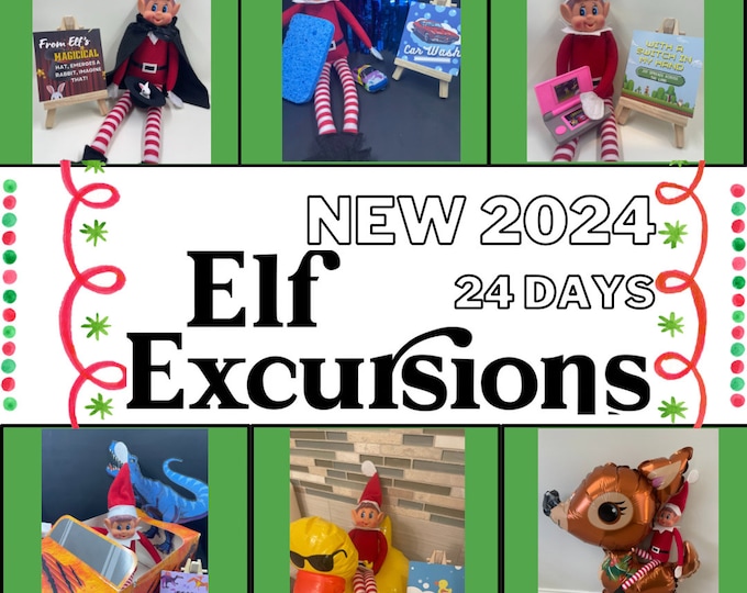 ALL NEW ACTIVITIES 24 Days Elf Excursion Box, Christmas Countdown ...