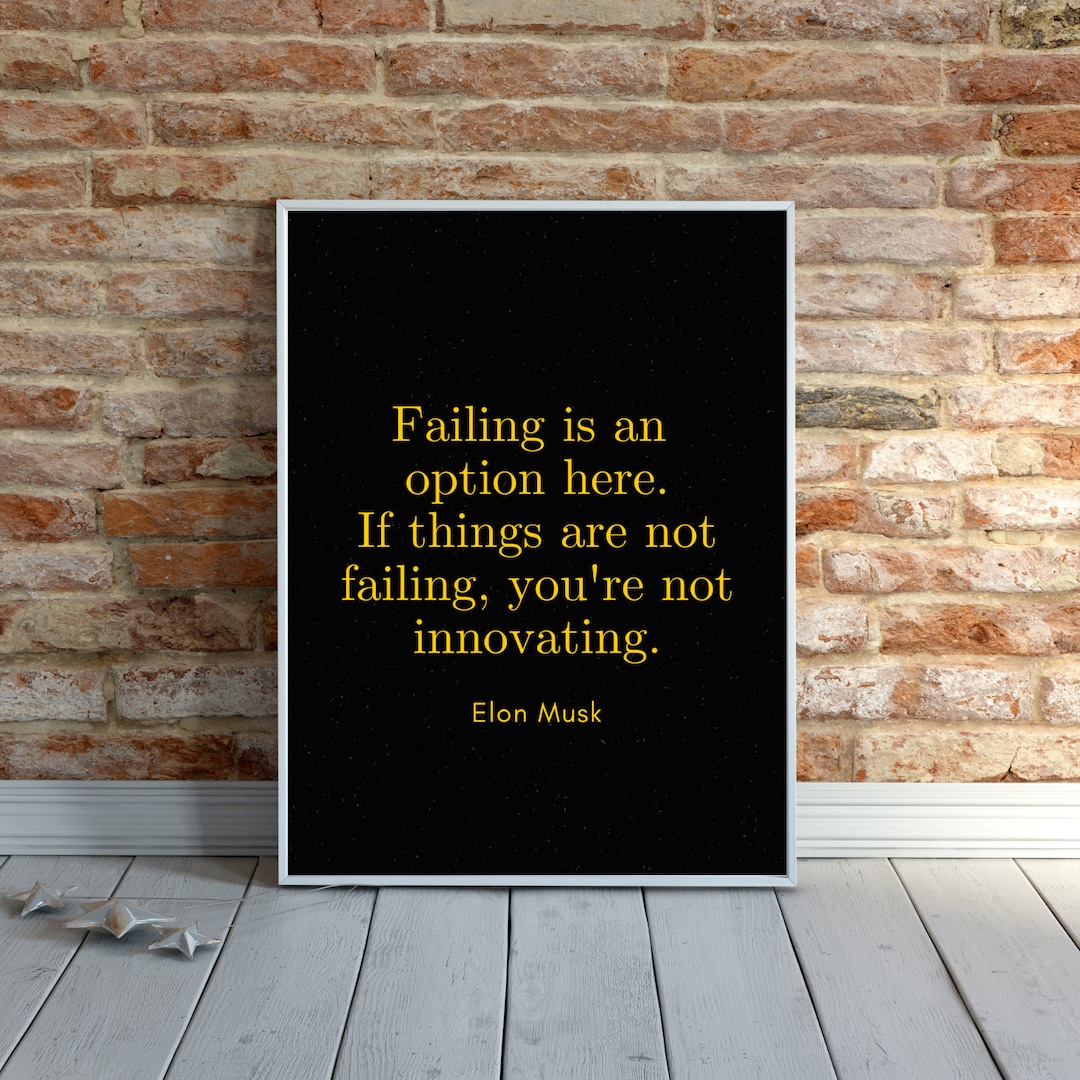 Elon Musk Quote, Failing Quote, Innovating Quote | Motivational Quote ...
