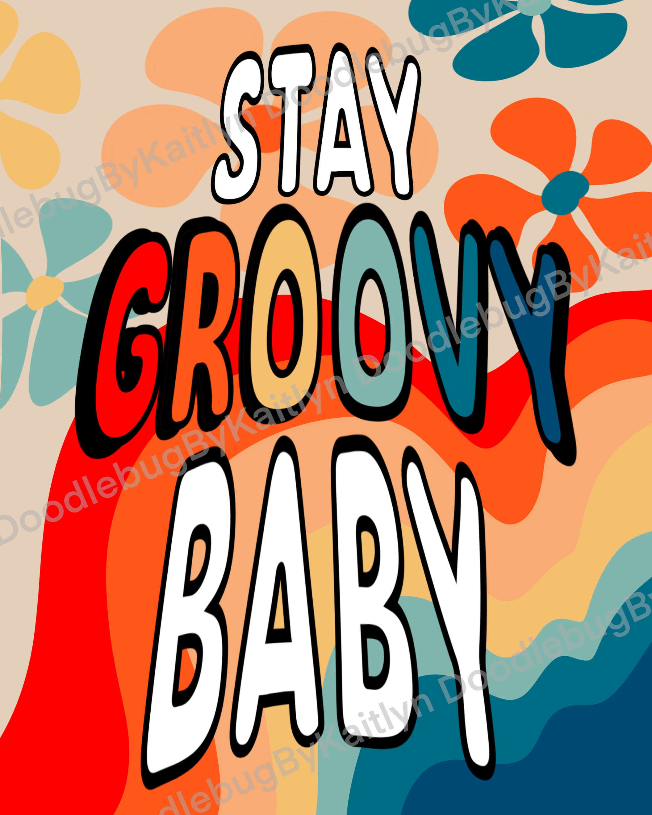 Stay Groovy Baby Digital Download - Etsy