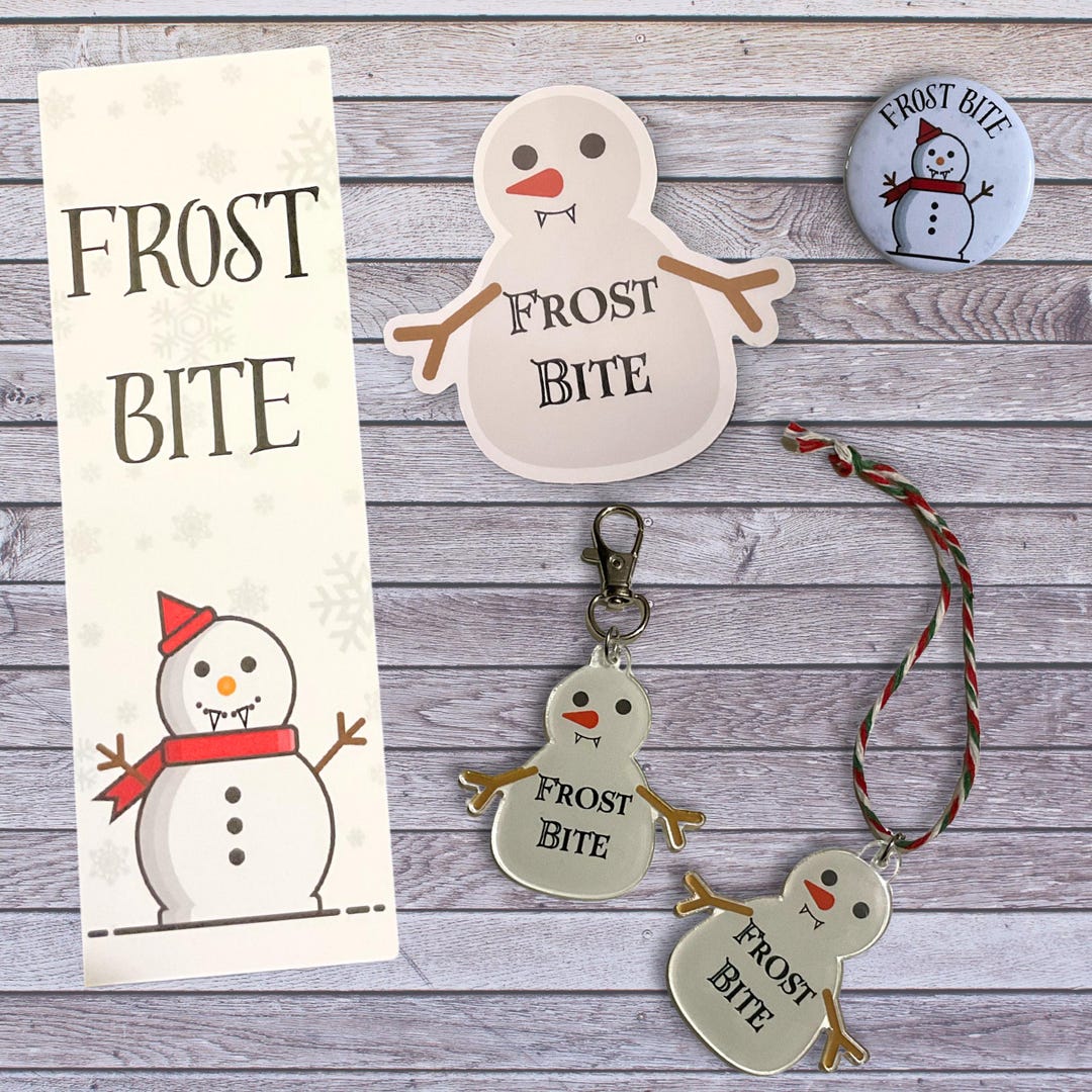 Frost Bite Die Cut Sticker, Bookmark, Button Badge & Acrylic Charm ...