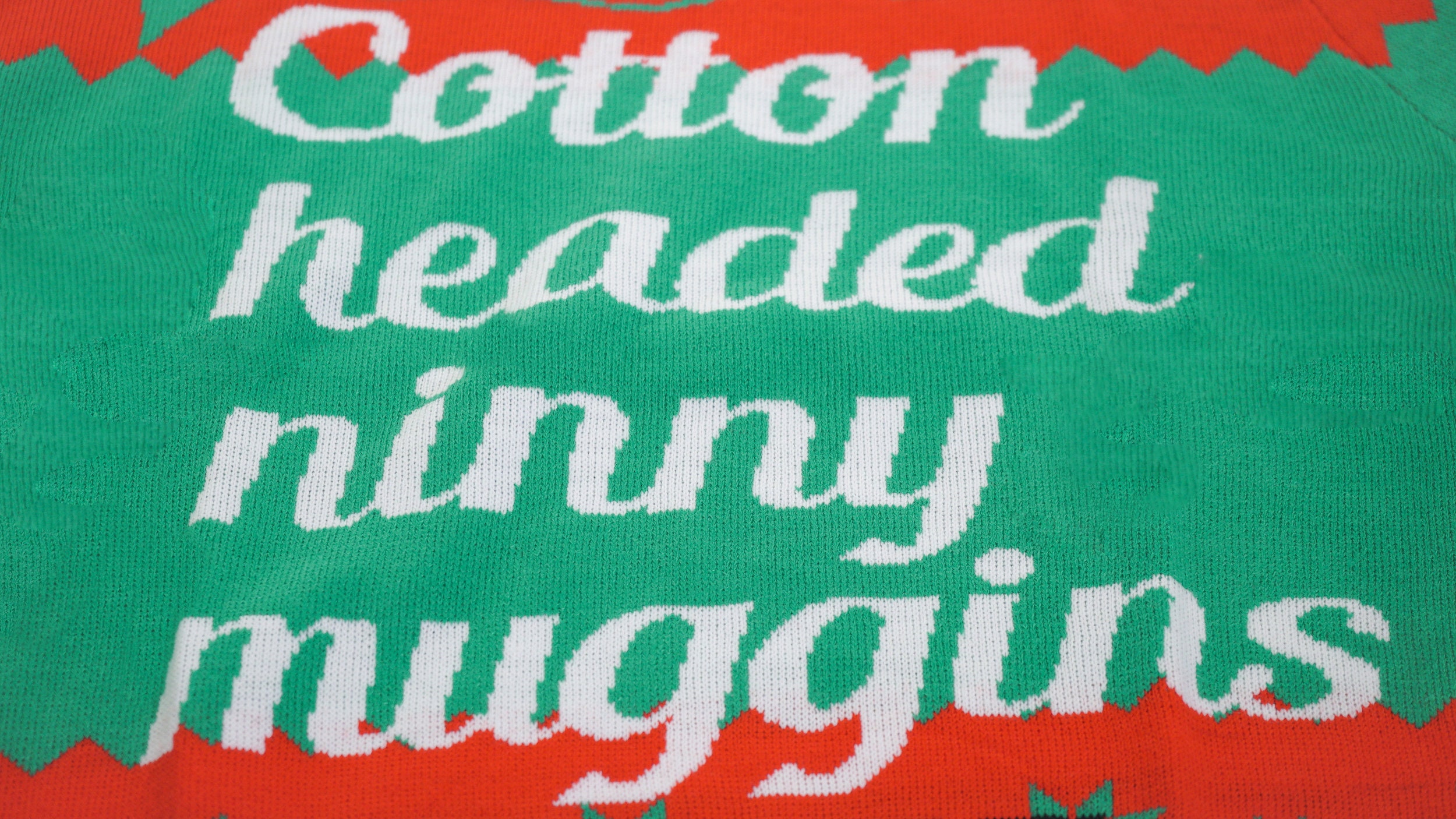 Cotton Headed Ninny Muggins Ugly Christmas Sweater Sale Elf Movie ...