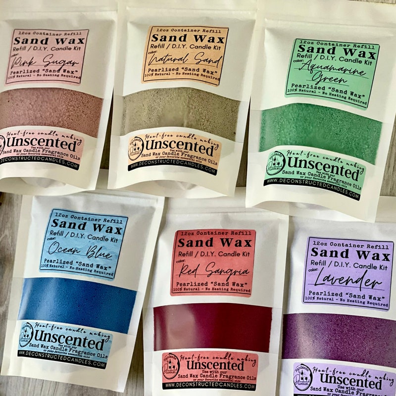 Sand Candles With Container - Etsy