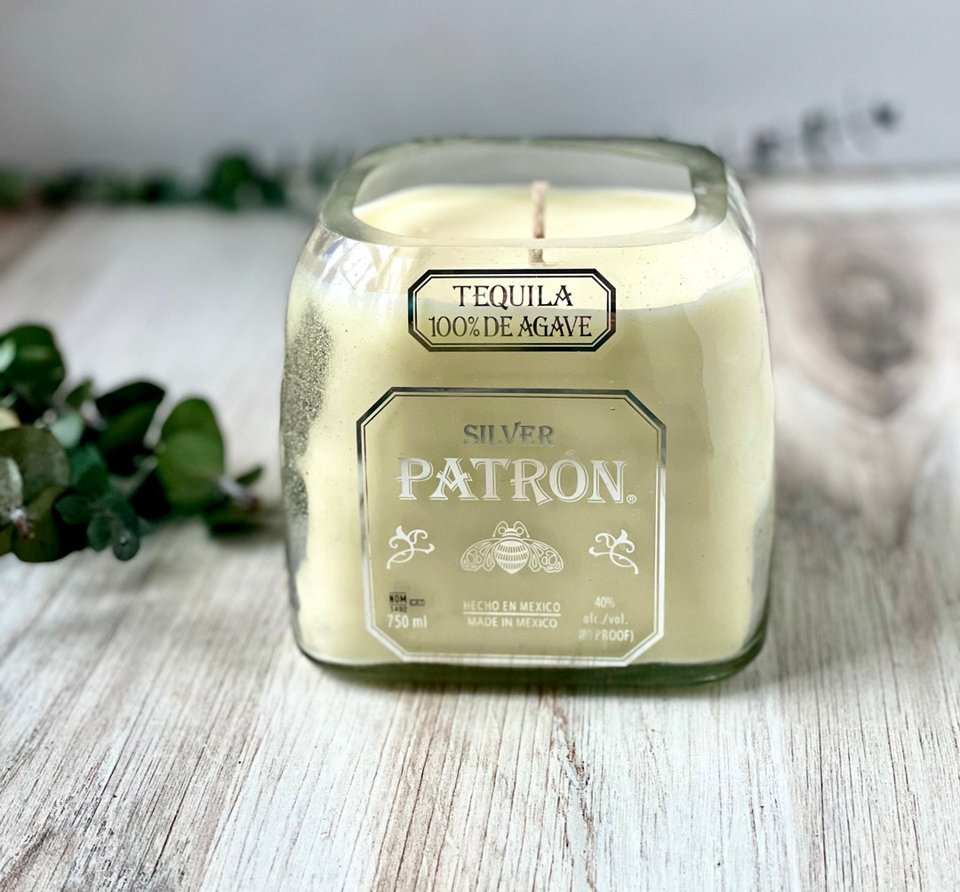 Tequila Soy Candle Patron Bottle Margarita Scent Hemp Wick - Etsy