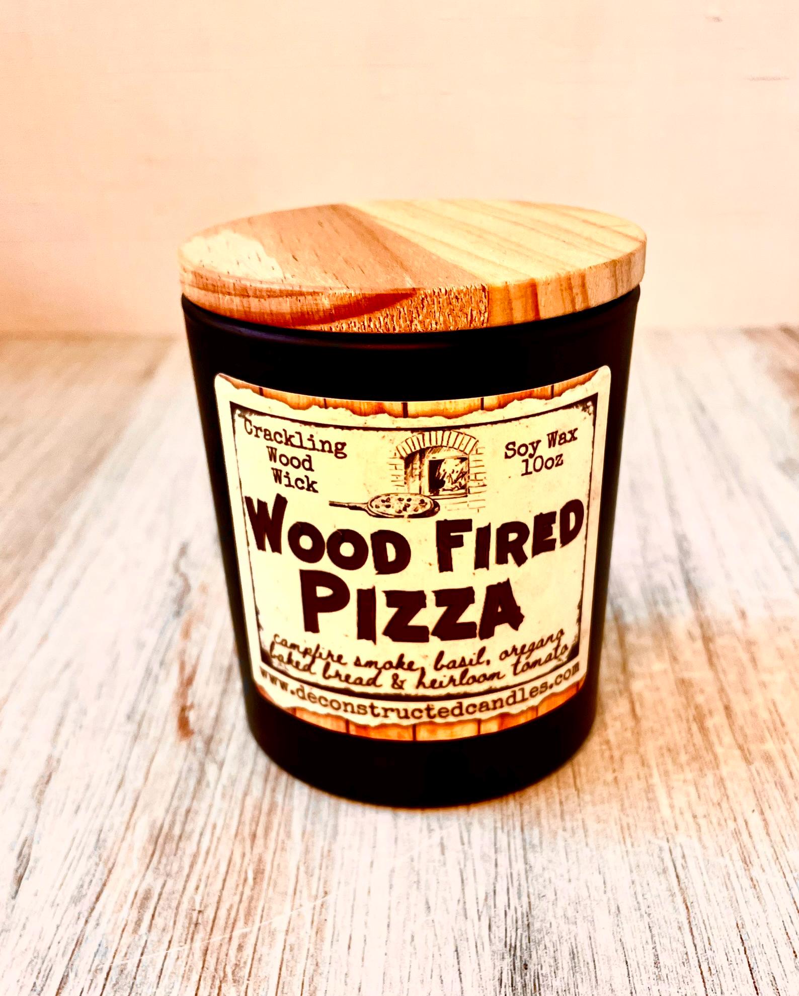Wood Fired Pizza Scented Candle Unique Candle Scents Soy Wax Crackling ...