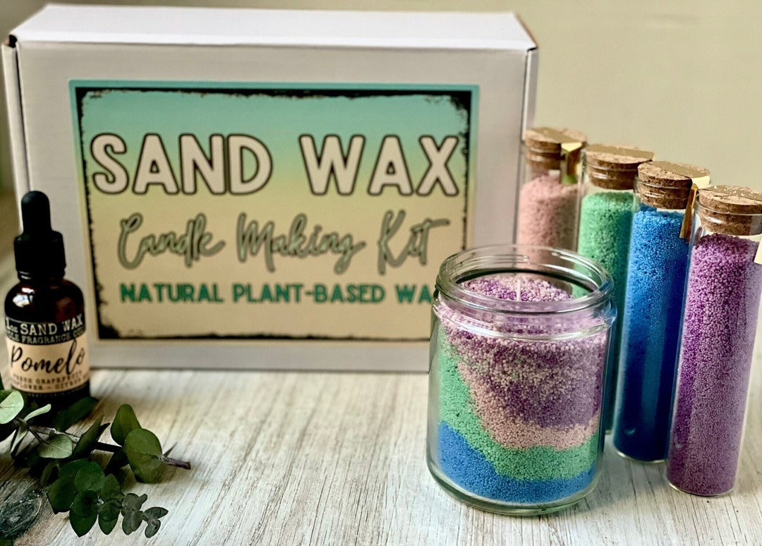 Sand Wax Candle Making Kit - Make Your Own Layered Sand Art Candle ...