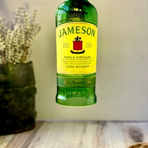Liquor Bottle Light - Recycled Jameson Bottle - Pendant Style Light ...