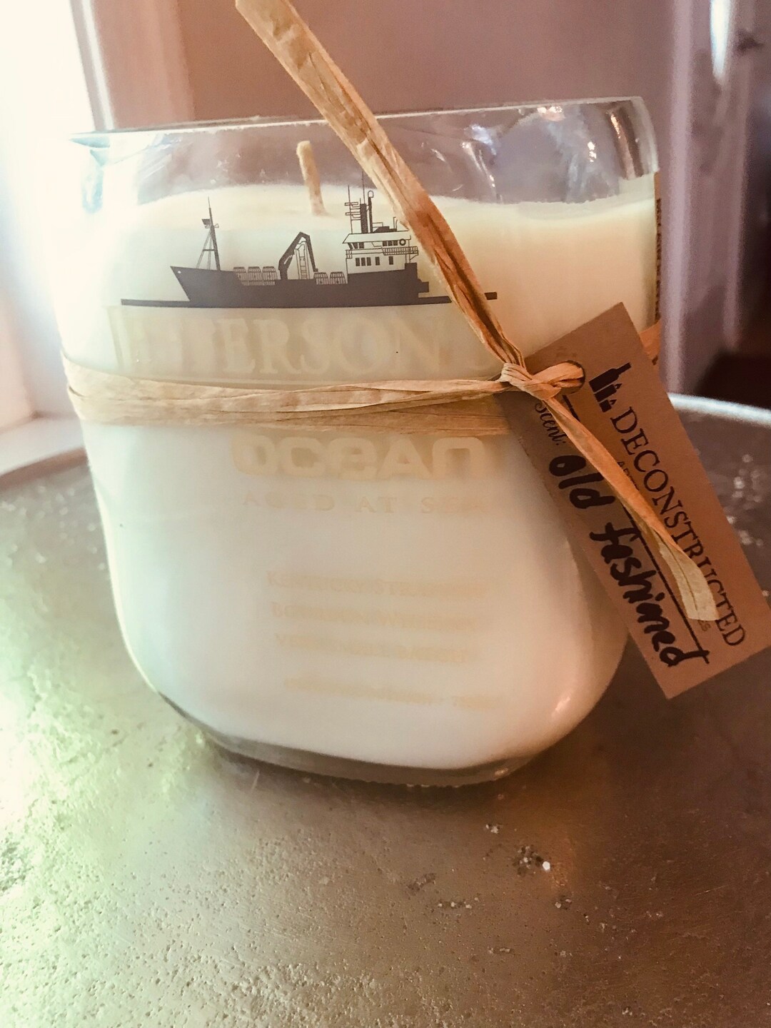 Bourbon Candle Jeffersons Ocean Bottle Old Fashioned - Etsy