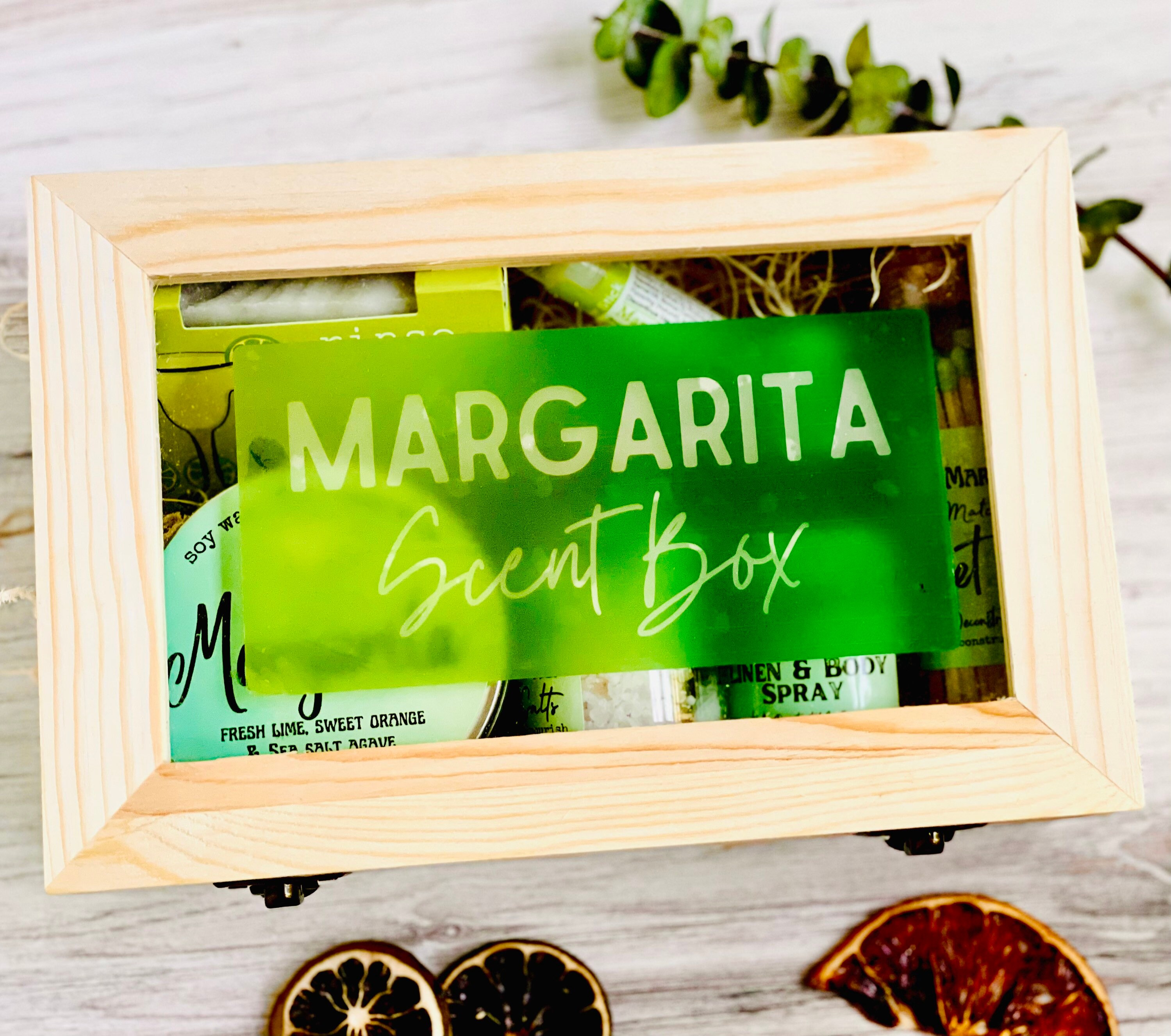 Margarita Deluxe Wooden Giftbox - Margarita Scent Box - Margarita ...