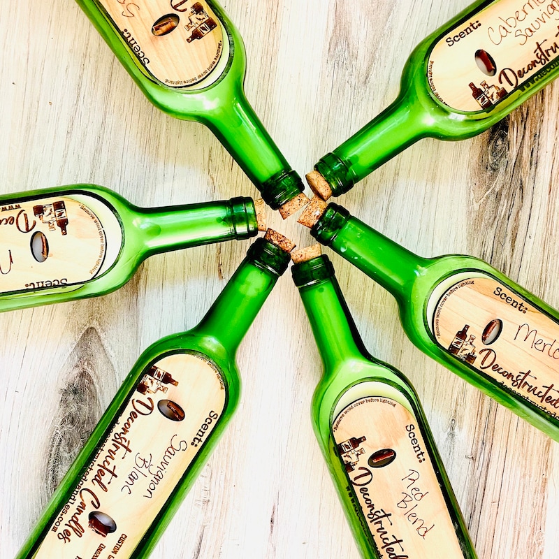 Engraved Wood Wick Candle - Etsy