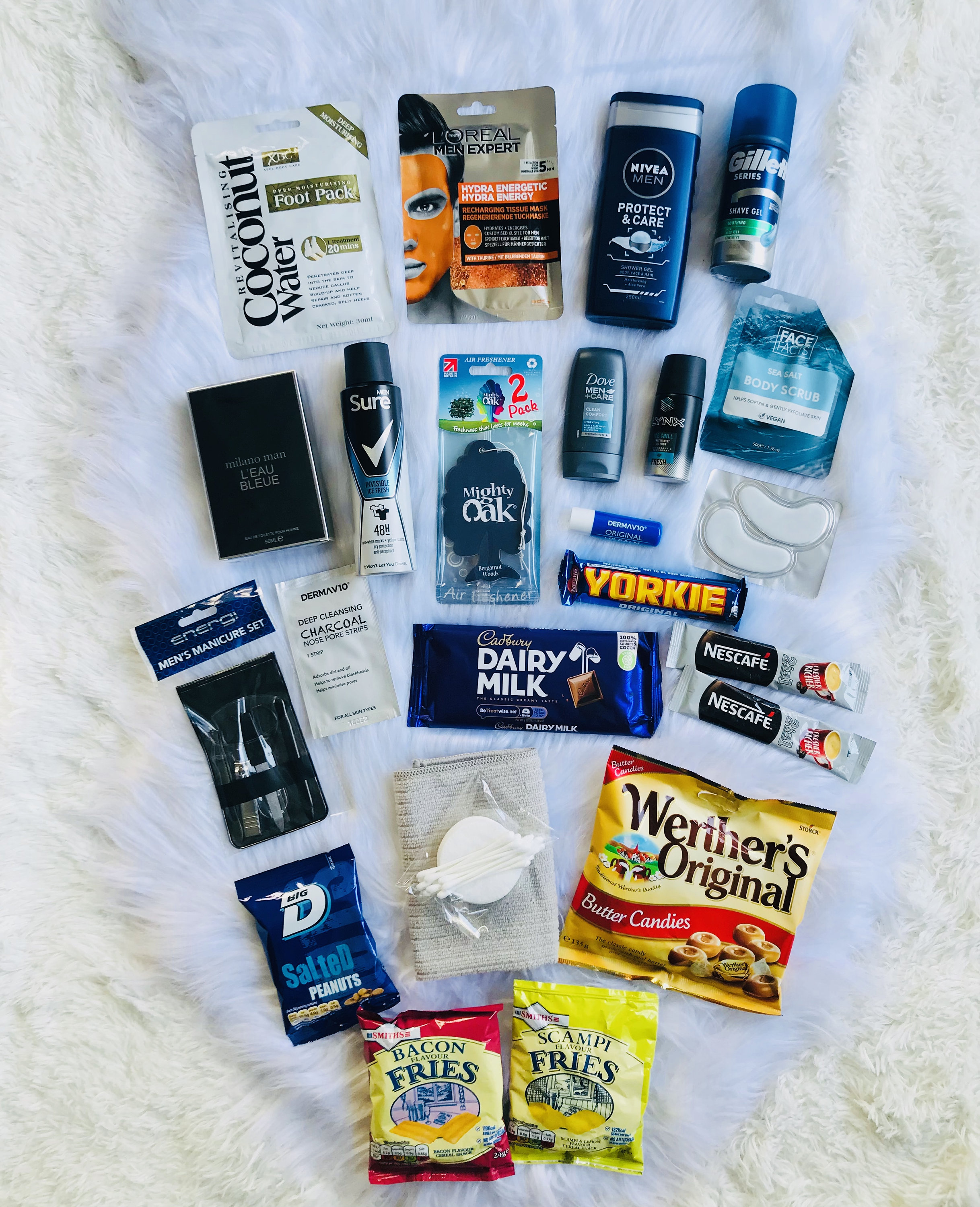 MEN’S HAMPER BOX Birthday Hamper for Him, Man Gift Hamper, Care Package ...