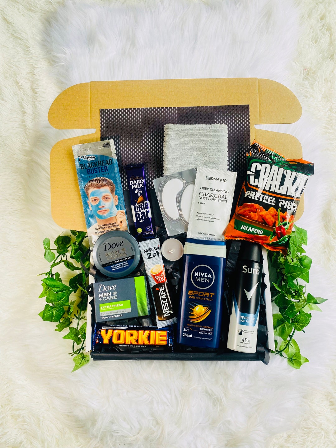 MEN’S SPA BOX Hamper, Birthday Spa Gift for Him, Hug in a Box for Men ...