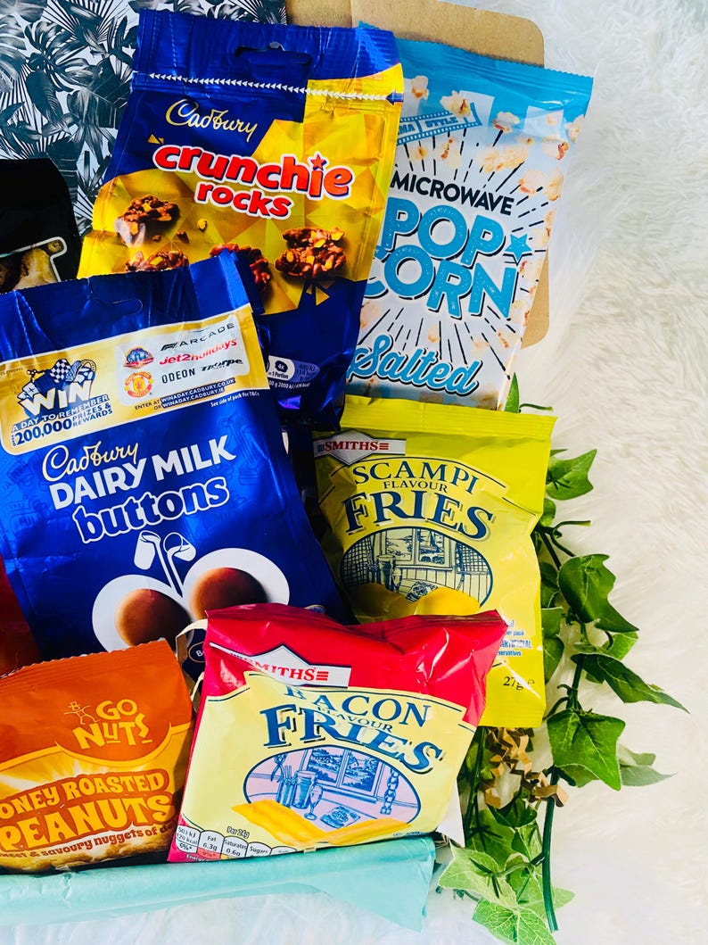 Savoury Snack Box Hamper, Pub in A Box, Sweet and Savoury Treat Box ...