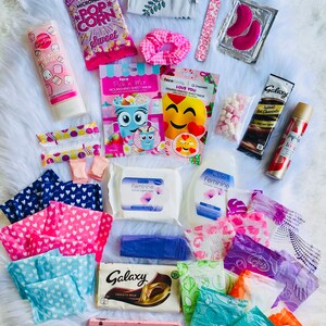 GIRLS FRIST PERIOD Starter Kit for Her, Teenage Girl Self Care Package ...