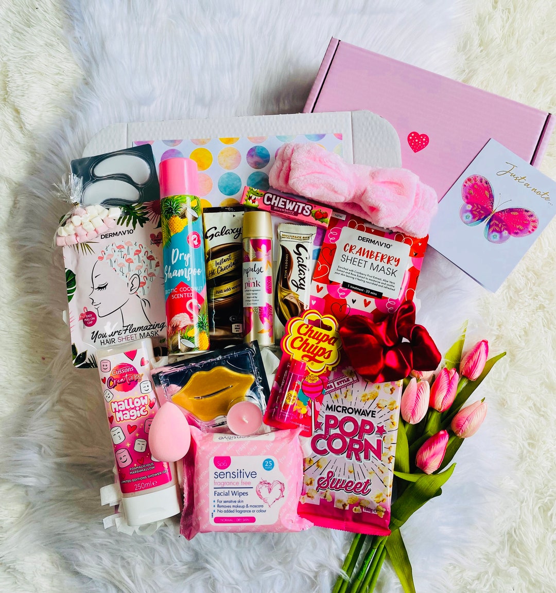 Teenage Girl Spa Birthday Box, Teen Pamper Box, Girls Self Care Pamper ...