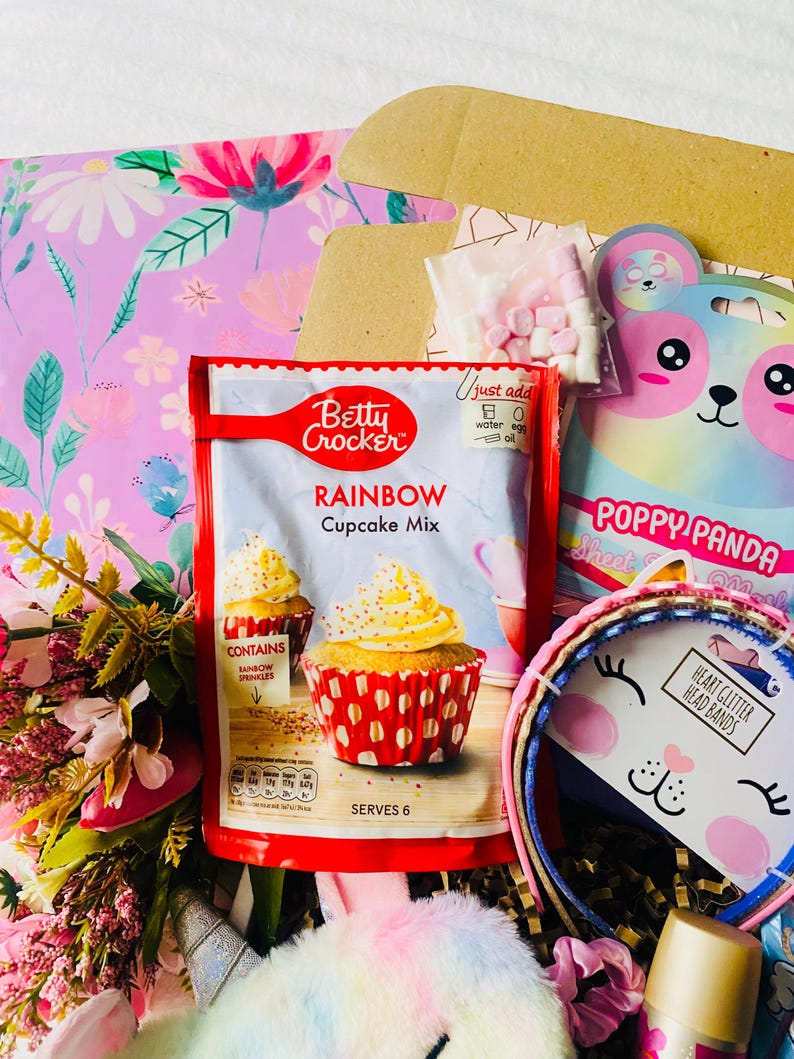 GIRLS PAMPER BOX, Little Girls Birthday Spa Box, Girls Sleepover Set ...