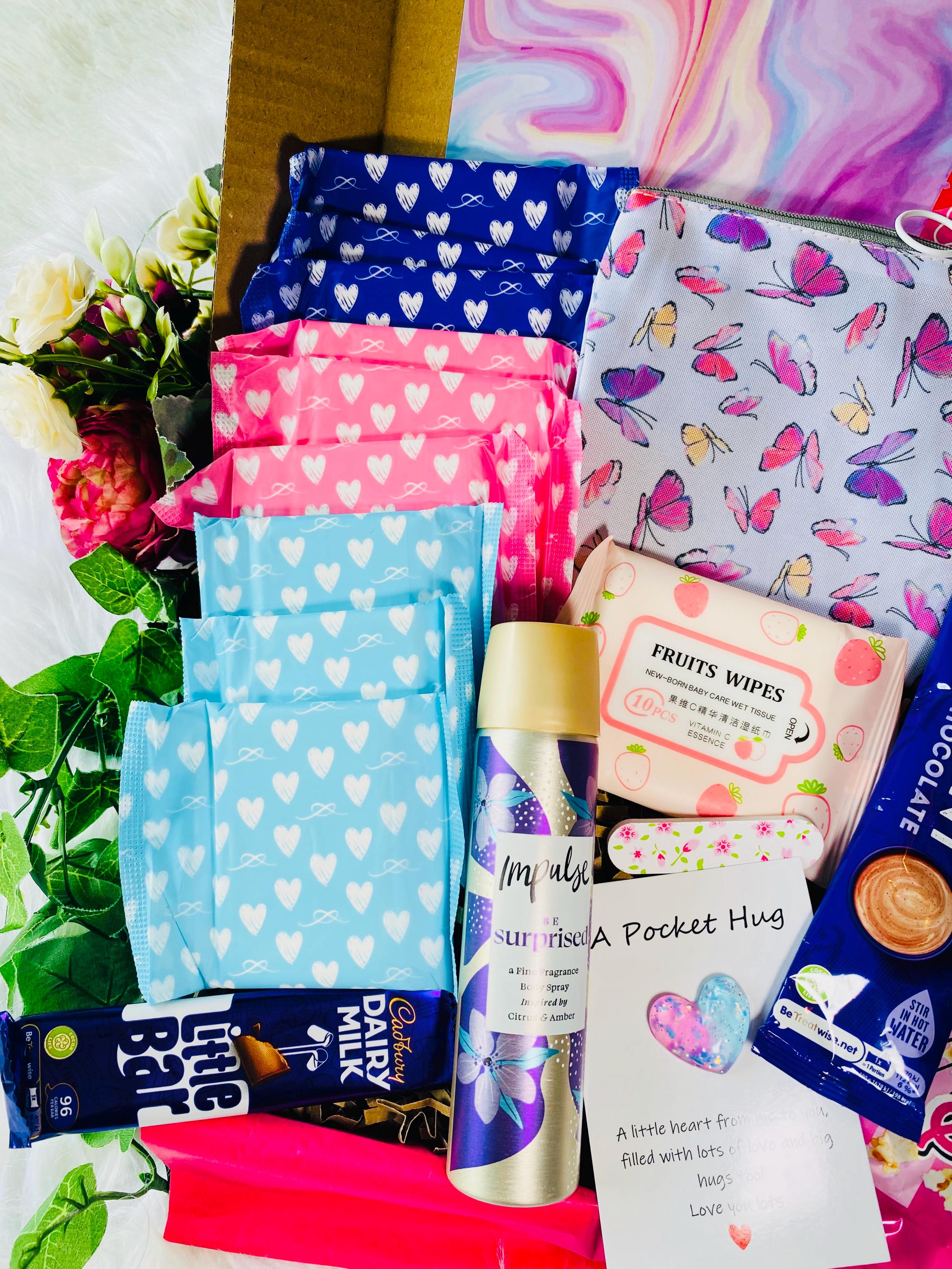 GIRLS FIRST PERIOD Starter Kit, Period Starter Box, Teenage Girl Period ...