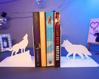 Metal Wolf Bookends - Etsy