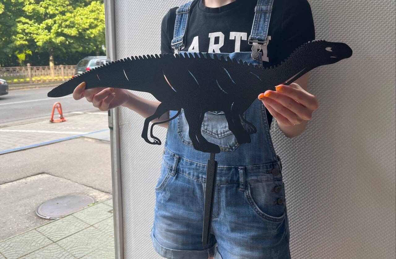 Metal Yard Art Dinosaur Garden Stake Unique Outdoor T Rex - Etsy