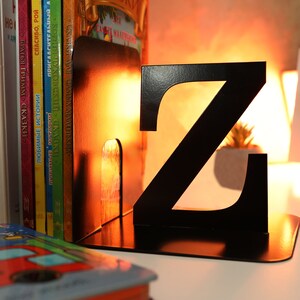 Metal Book Ends Letter Bookends Cute Bookend Alphabet Home - Etsy