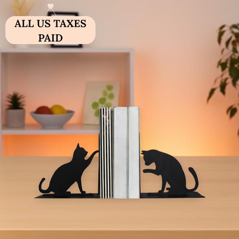 Cat Bookends - Etsy