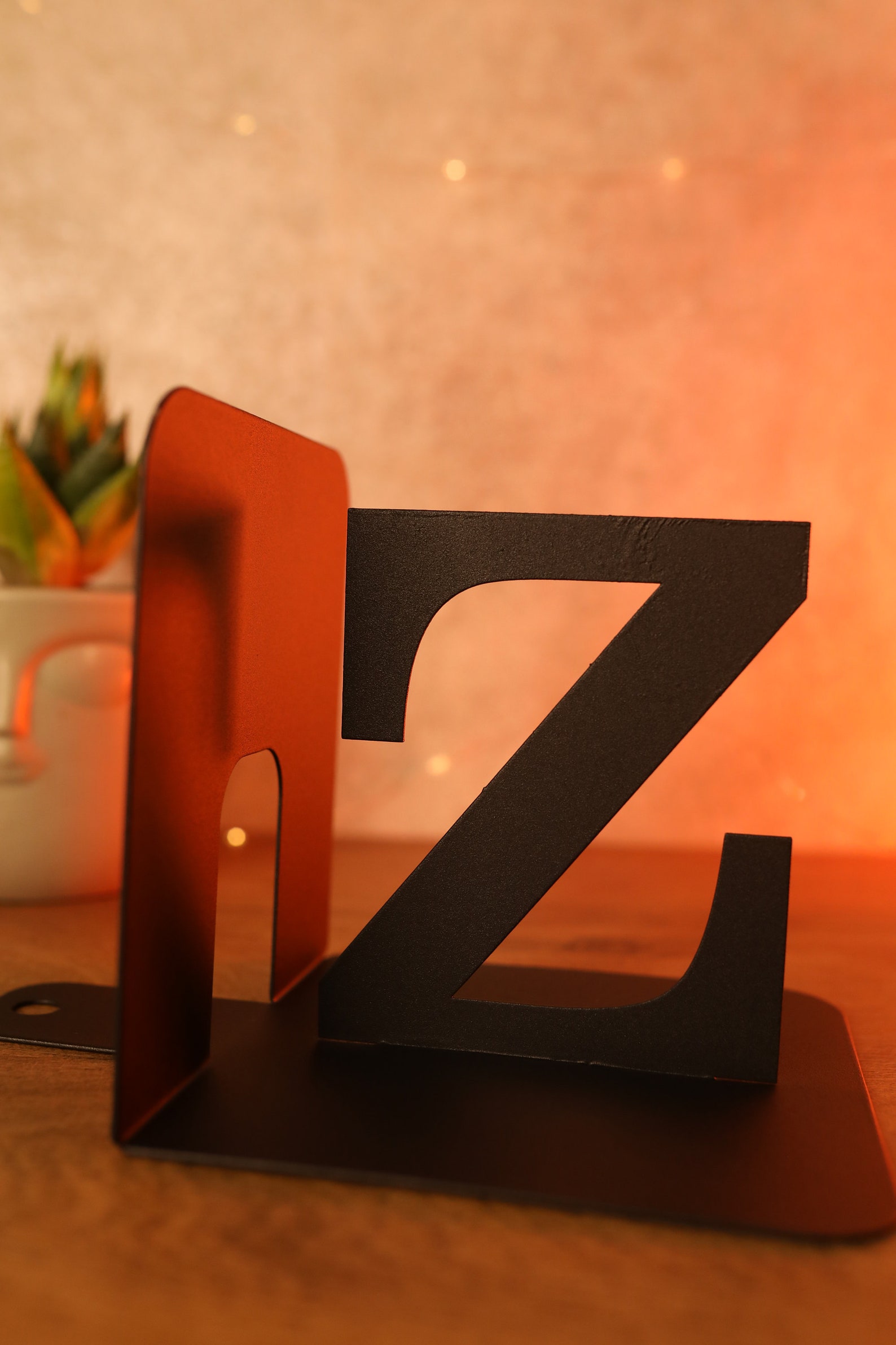 Personalized Bookends A Z Custom Metal Letters Teacher Gifts - Etsy