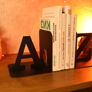 Personalized Bookends A Z, Custom Metal Letters Teacher Gifts ...