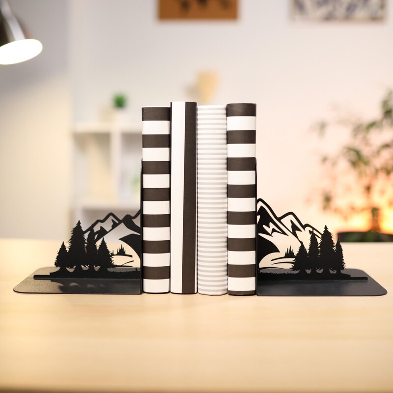 Mountain Bookshelf - Etsy