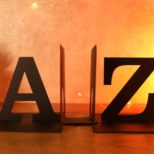 Personalized Bookends A Z, Custom Metal Letters Teacher Gifts ...
