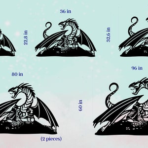 Metal Wall Art Dragon Large Wall Hanging Fantasy Mythic Decor - Etsy