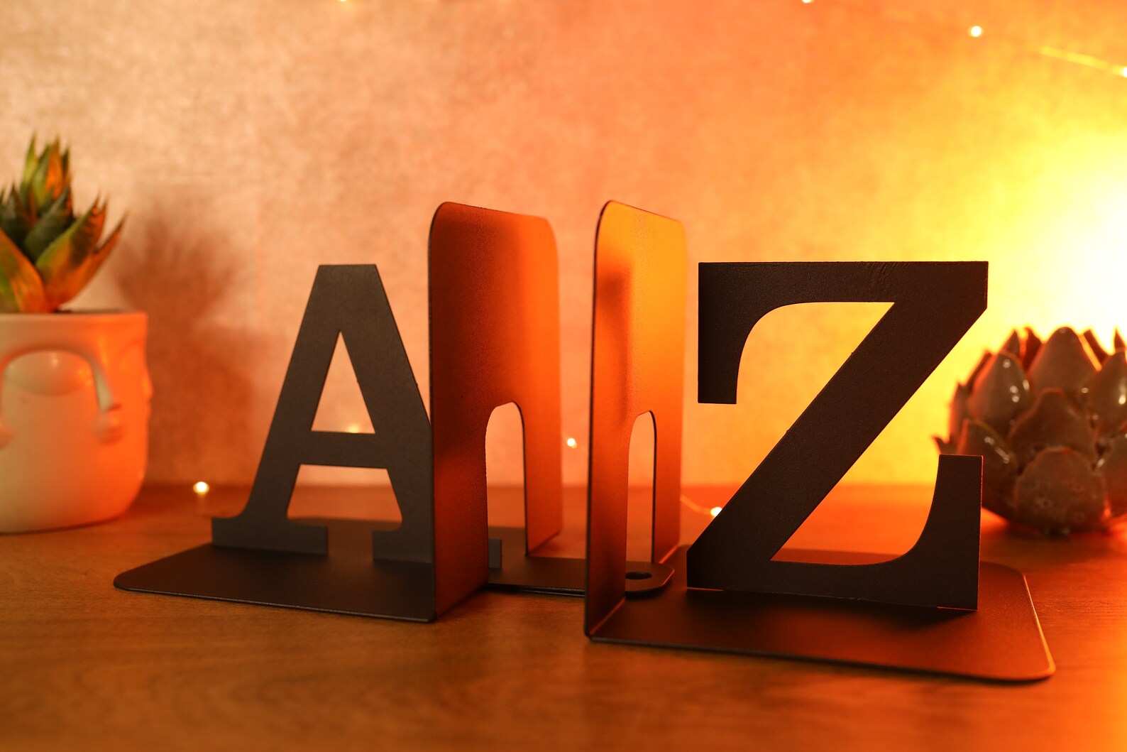 Personalized Bookends A Z Custom Metal Letters Teacher Gifts - Etsy