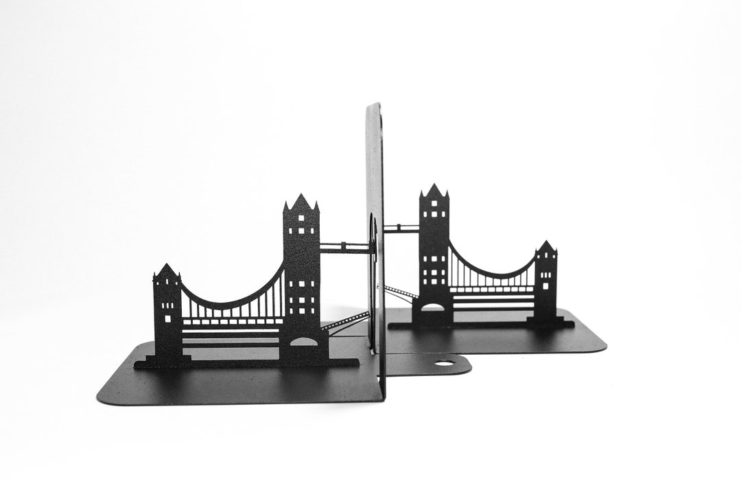 Book Lover Gift London Bookends Tower Bridge Metal Unique Art Black ...