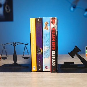 Justice Bookends Set, Unique Lawyer Office Decor Book Ends Set ...
